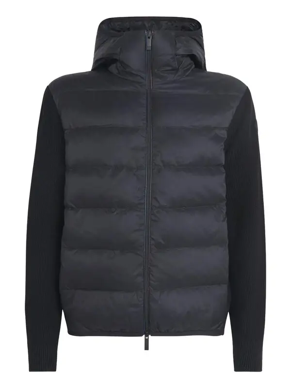 Moncler Cotton Down-front Cardigan - Black