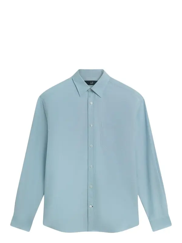 Dunhill Cotton-cashmere Oxford Shirt - Blue