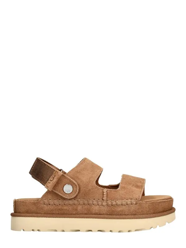 UGG Suede Goldenstar Glide Sandals - Beige