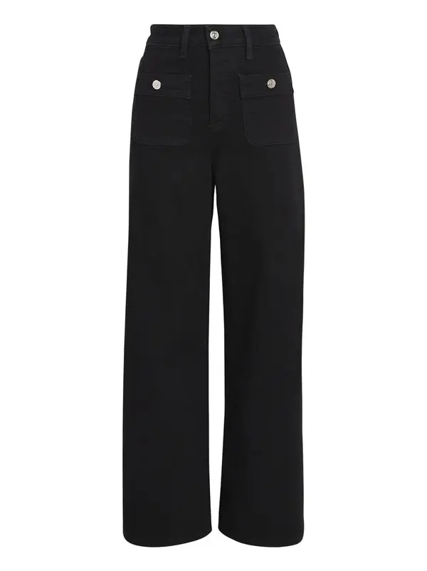 Maje High-rise Straight Jeans - Black