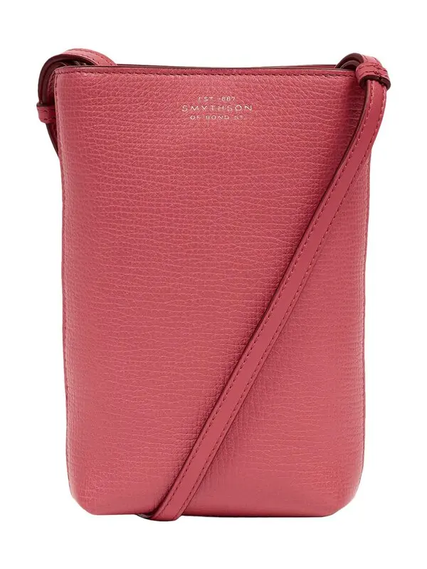 Smythson Leather Day Pouch - Pink