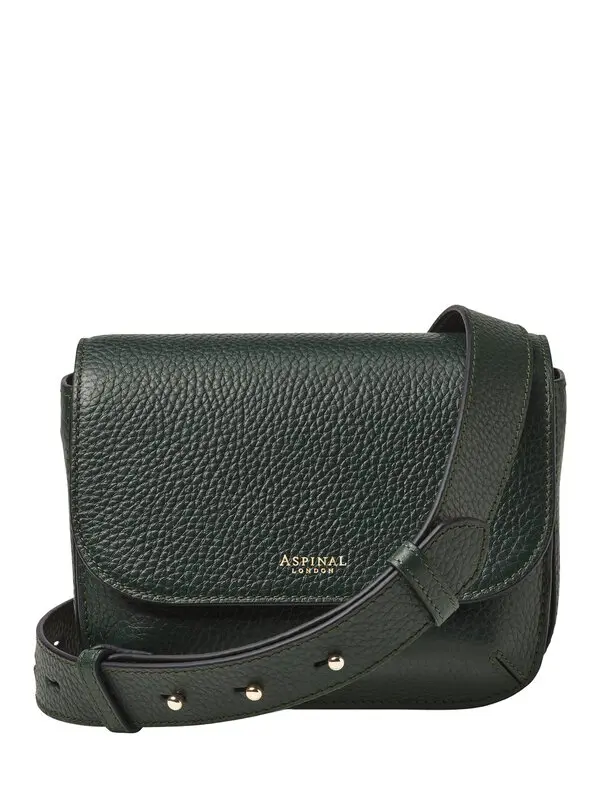 ASPINAL OF LONDON Leather Ella Cross-body Bag - Green