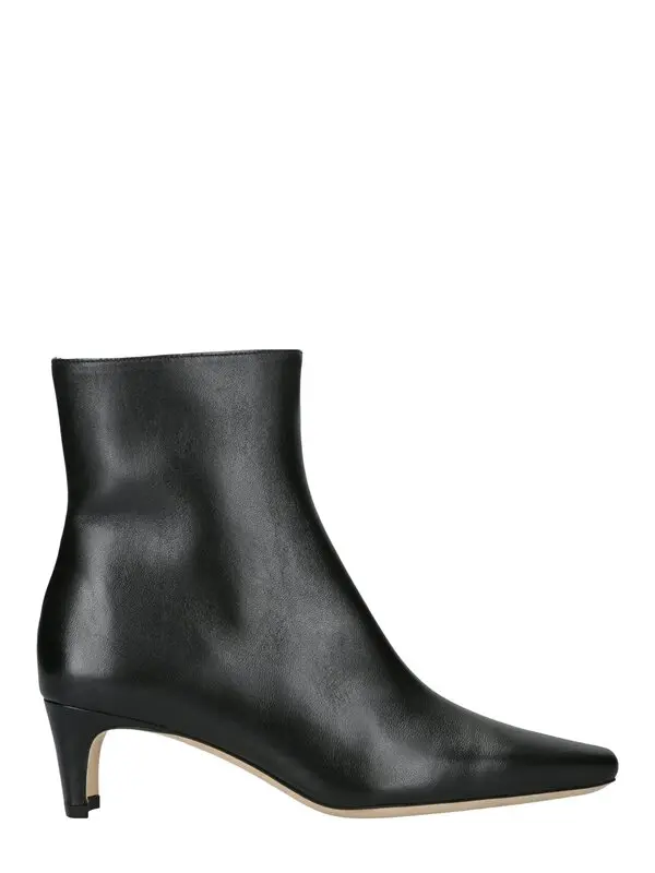 Staud Leather Wally Ankle Boots 55 - Black
