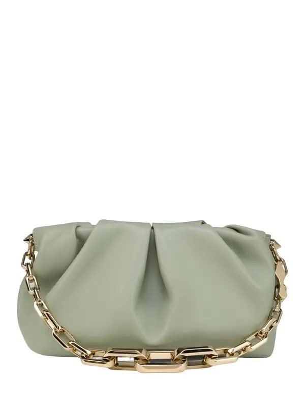 CHRISTIAN LOUBOUTIN Eva Small Leather Shoulder Bag - Green