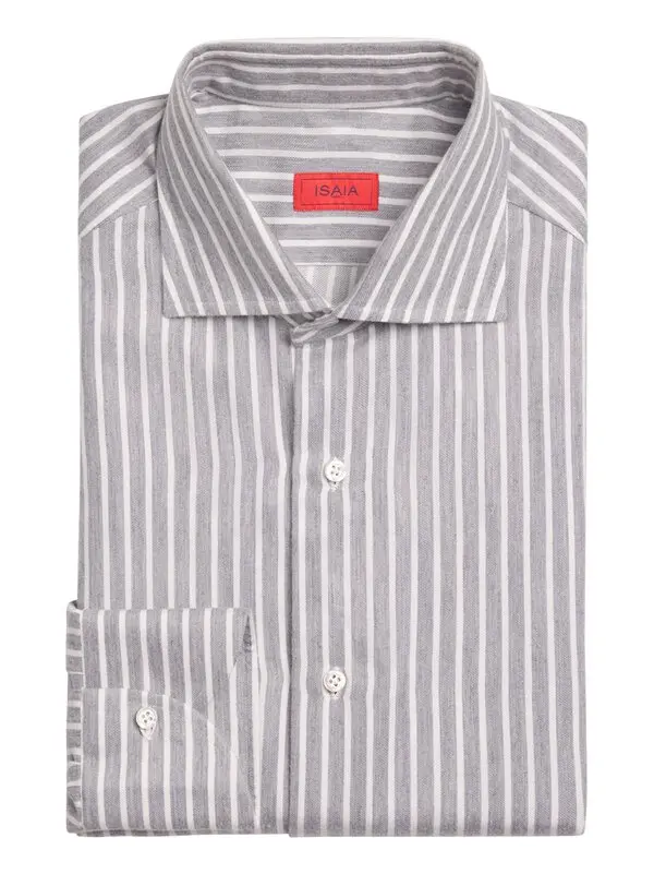 Isaia Cotton-cashmere Shirt - Black