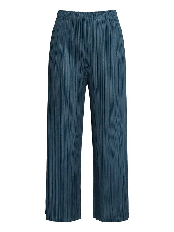 Issey Miyake Mellow Pleats Trousers - Blue