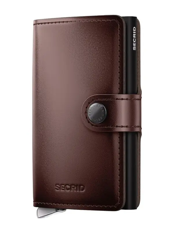 SECRID Dusk Leather Miniwallet - Brown