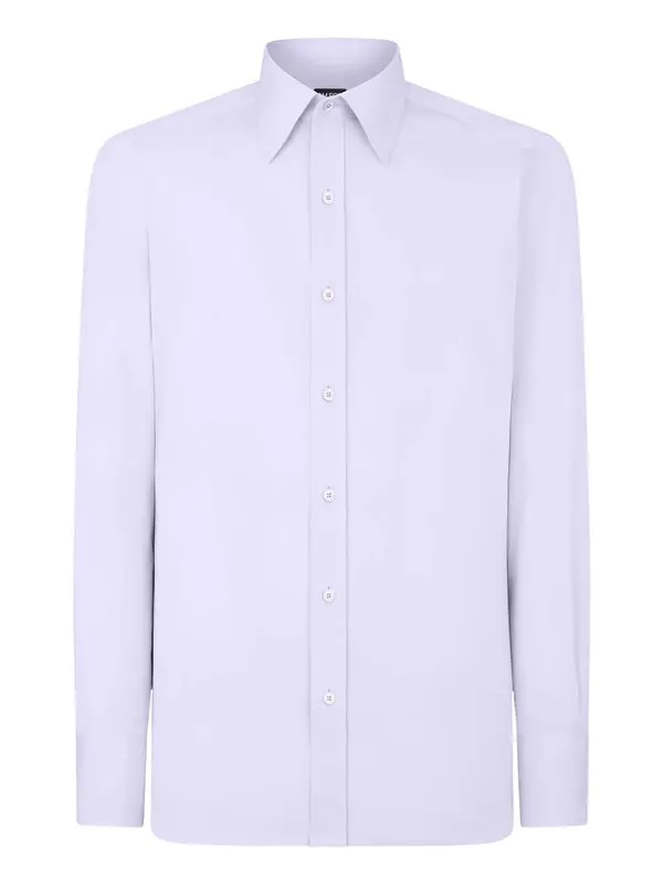 TOM FORD Cotton Poplin Slim-fit Shirt - Purple
