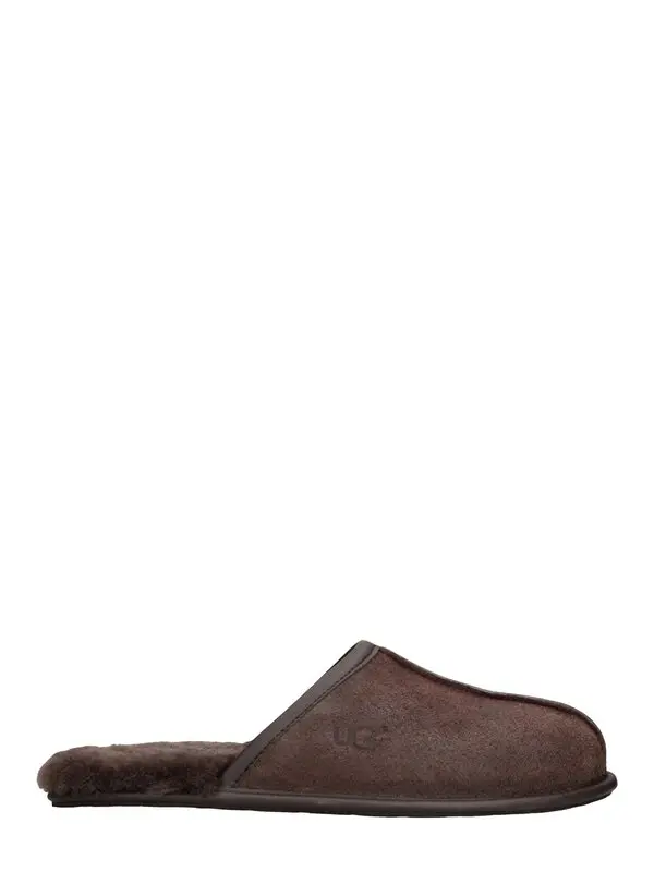 UGG Suede Scuff Slippers - Brown