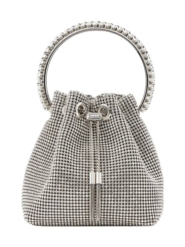 JIMMY CHOO Bon Bon Top-handle Bag - Silver