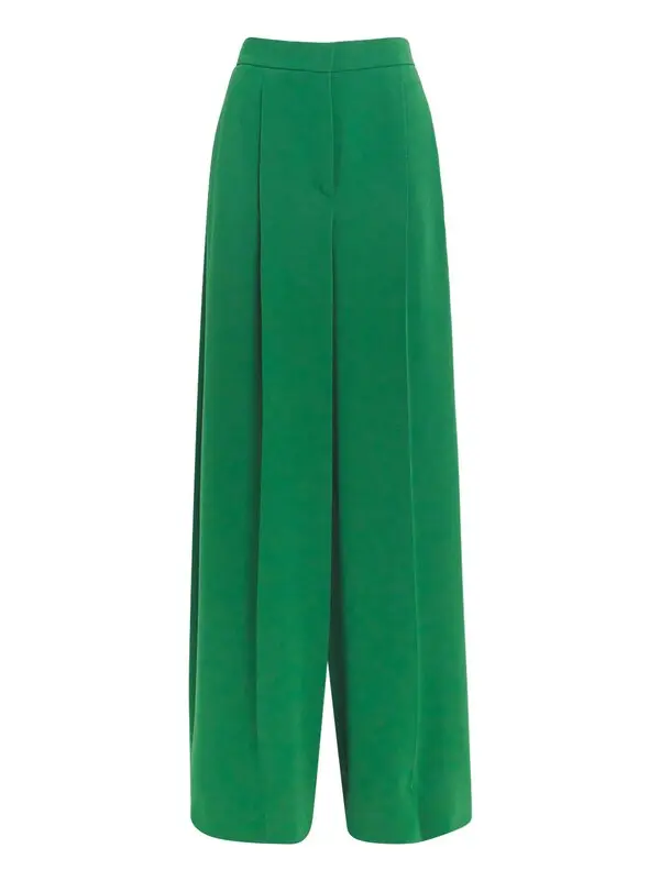 Max Mara Cady Wide-leg Trousers - Green