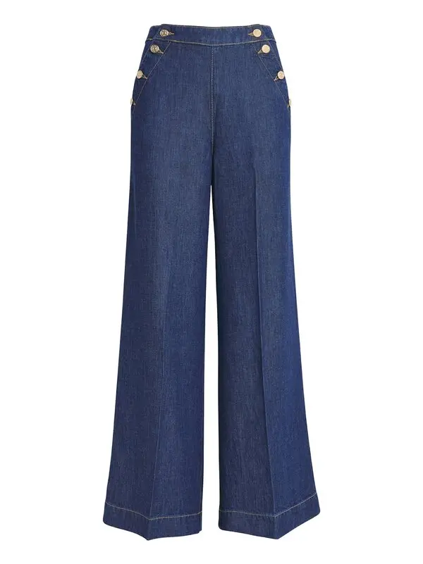 Claudie Pierlot Wide-leg Jeans - Gold