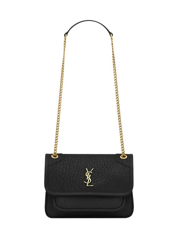 Saint Laurent Mini Leather Niki Shoulder Bag - Black