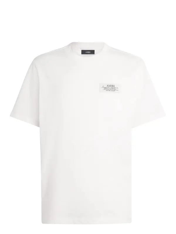 Amiri Cotton Spirit Logo T-shirt - White