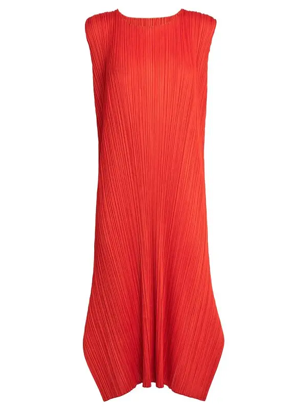 Issey Miyake Monthly Colors July Midi Dress - Red