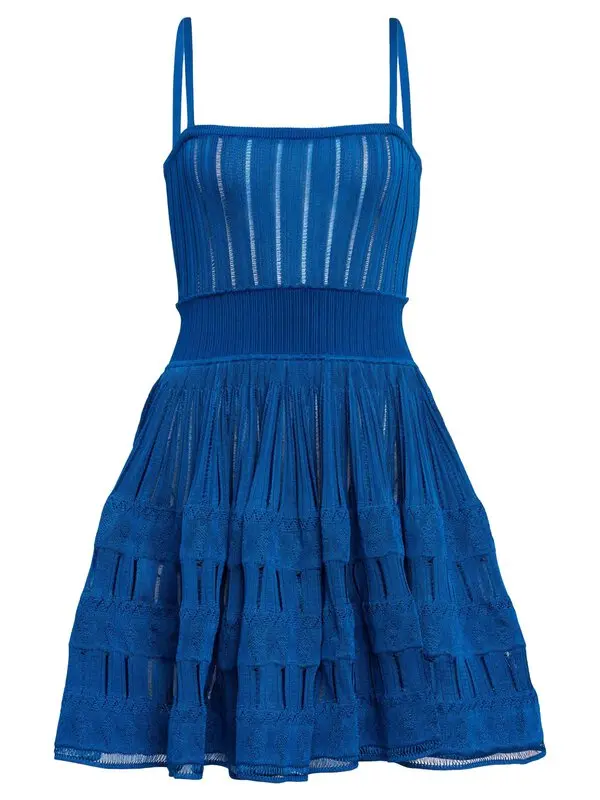 Alaïa Crinoline Mini Dress - Blue