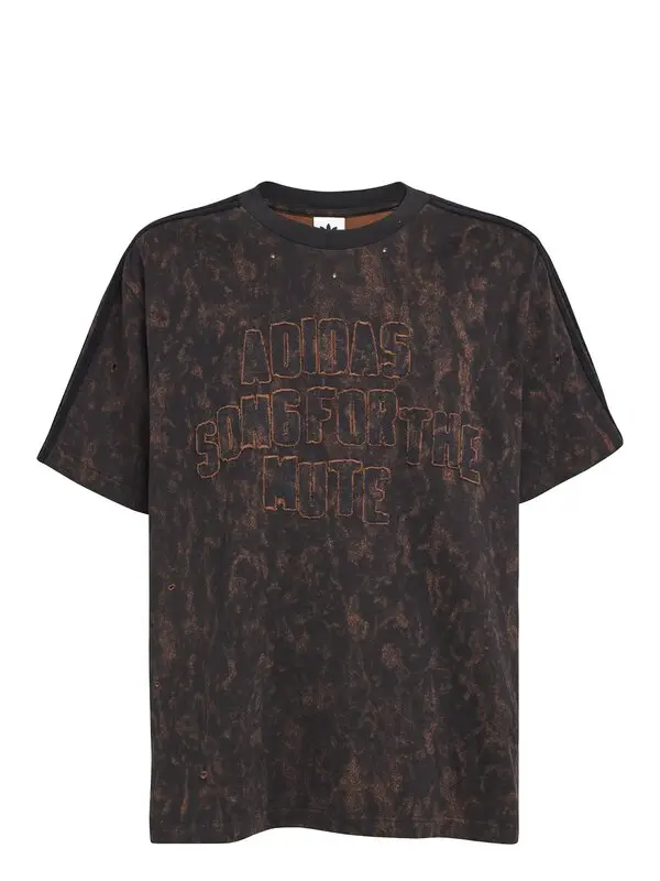 Adidas Originals X Song For The Mute Distressed T-shirt - Black