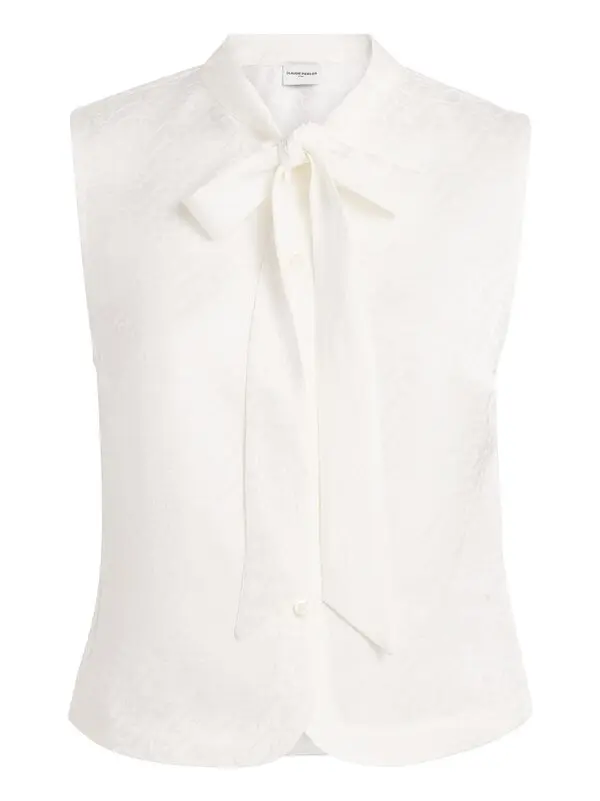 Claudie Pierlot Lavallière-neck Top - White