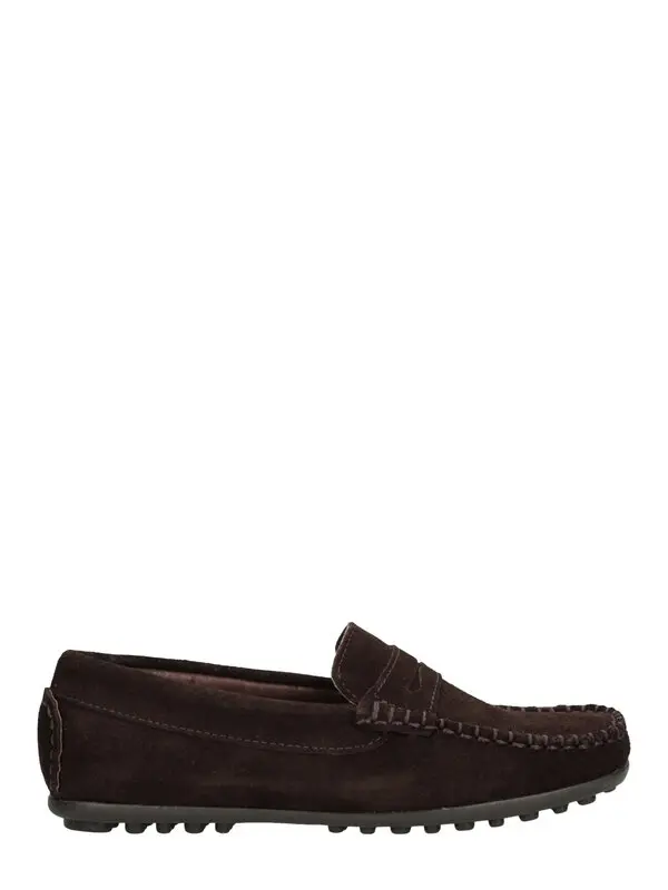 PAPOUELLI Suede Felix Loafers - Brown