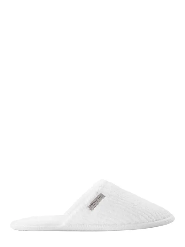 HAMAM Organic Cotton Raya Slippers - White