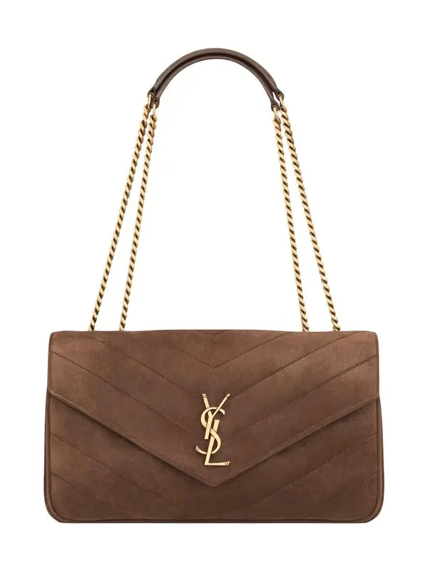 Saint Laurent Medium Loulou Shoulder Bag - Brown