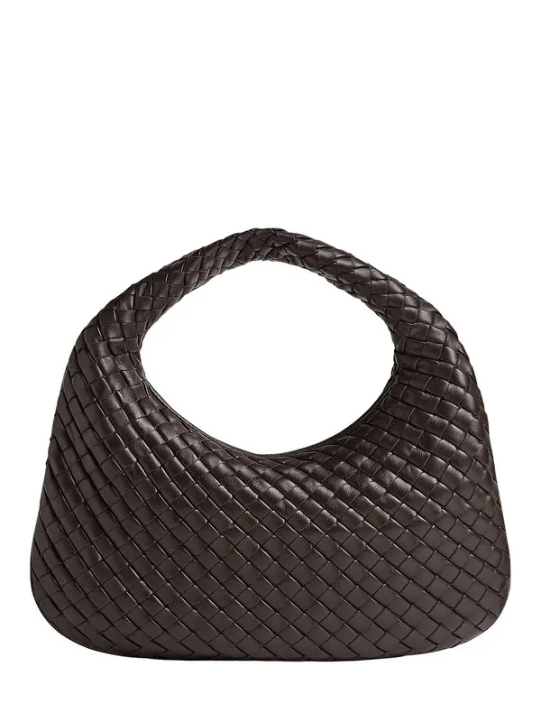 Bottega Veneta Small Intrecciato Leather Veneta Shoulder Bag - Brown