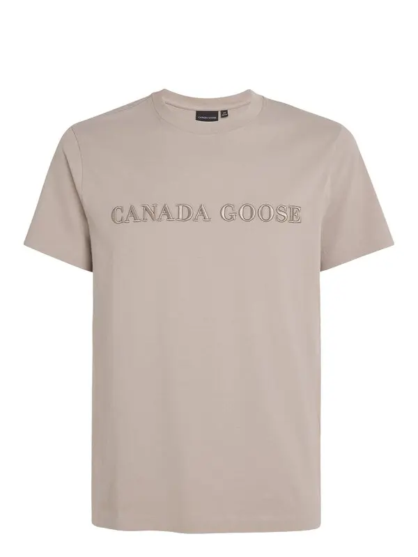 Canada Goose Cotton Embroidered Emerson T-shirt - Green