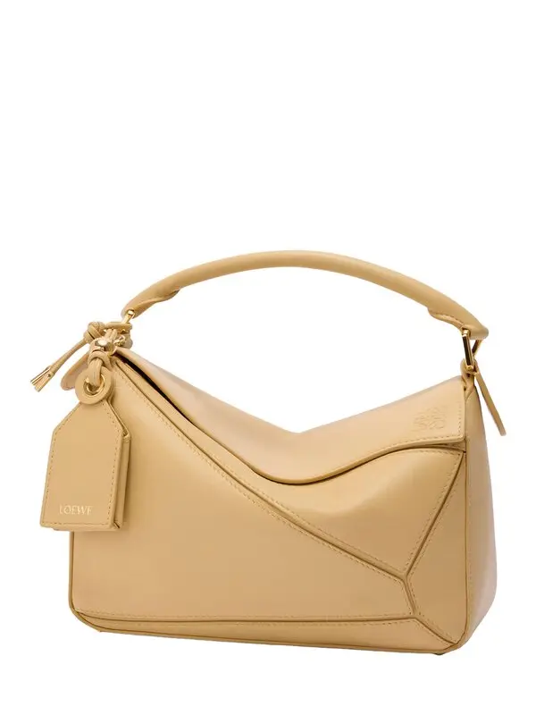 Loewe Small Leather Puzzle Top-handle Bag - Yellow