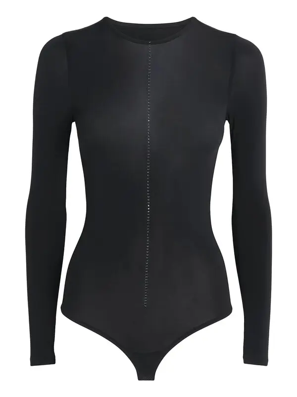 Wolford Crystal-embellished String Bodysuit - Black