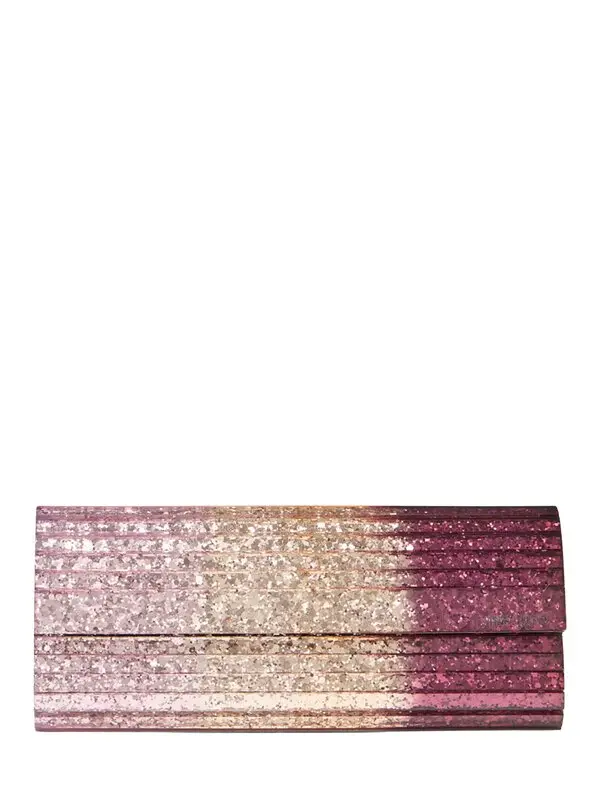 JIMMY CHOO Sweetie Glitter Clutch - Pink