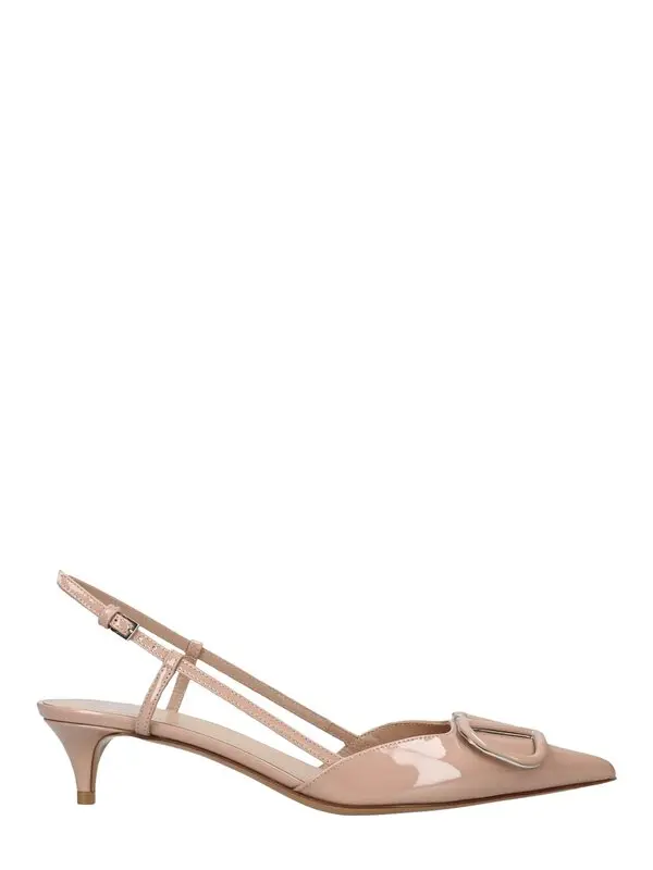 Valentino Garavani Slingback Kitten Heels - Nude