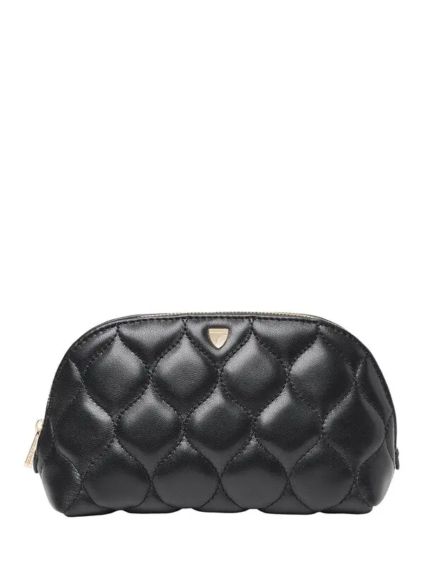 ASPINAL OF LONDON Small Cosmetic Case - Black