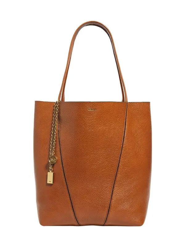 Chloé Medium Calfskin Spin Tote Bag - Brown