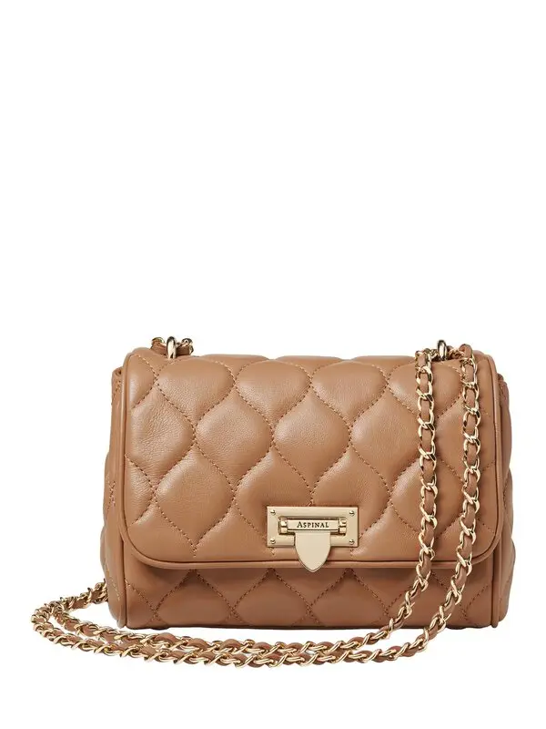 ASPINAL OF LONDON Small Leather Lottie Cross-body Bag - Neutral