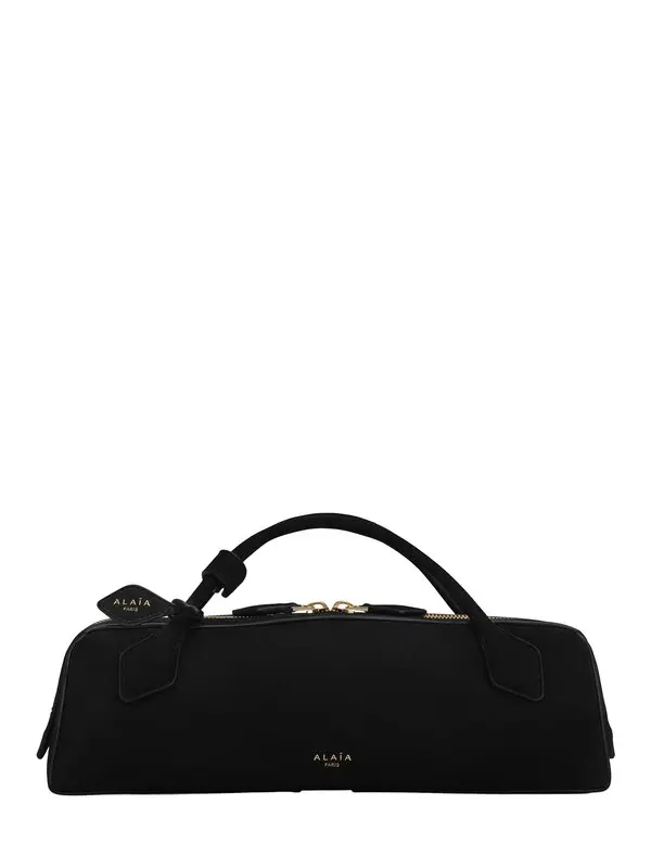 Alaïa Suede Le Teckel Top-handle Bag - Black