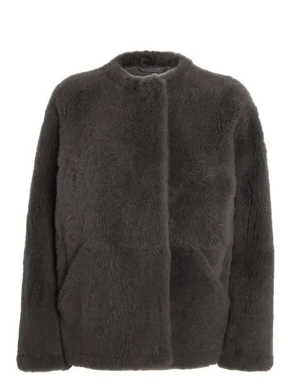 Max Mara Shearling Jacket - Green