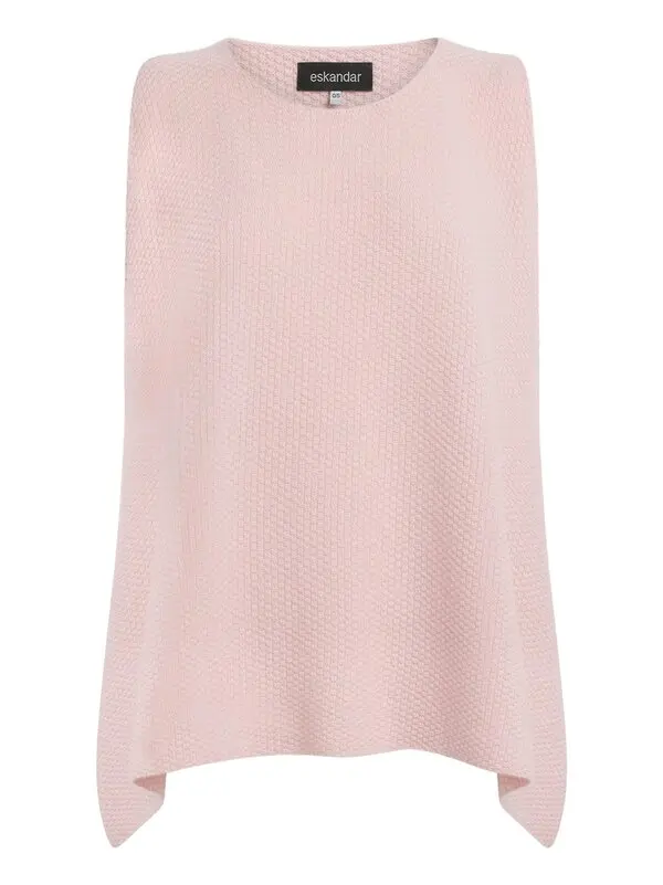 Eskandar Cashmere A-line Sweater Vest - Pink