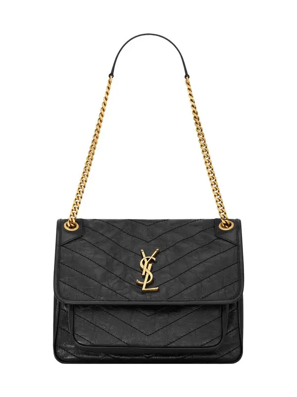 Saint Laurent Medium Niki Shoulder Bag - Black