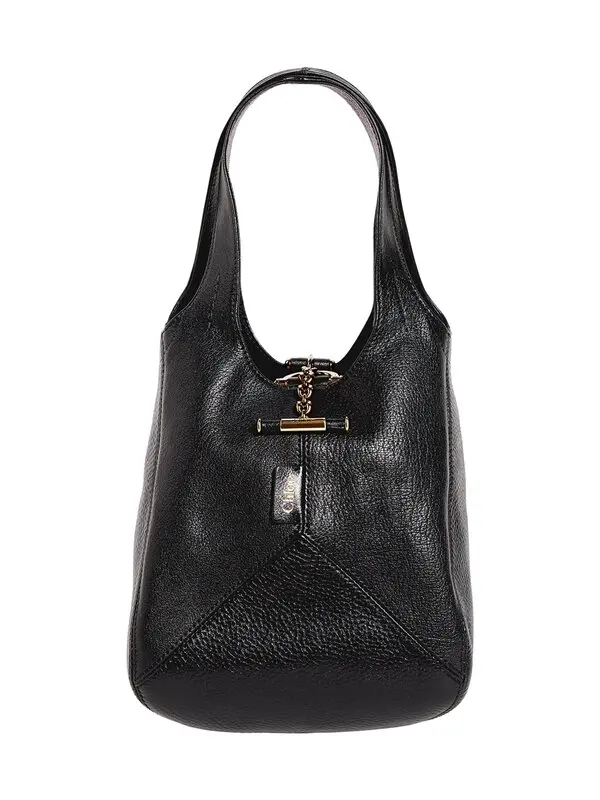 Chloé Small Leather Balloon Bucket Bag - Black