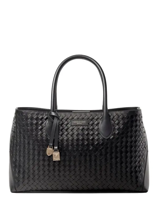 ASPINAL OF LONDON Leather London Tote Bag - Black