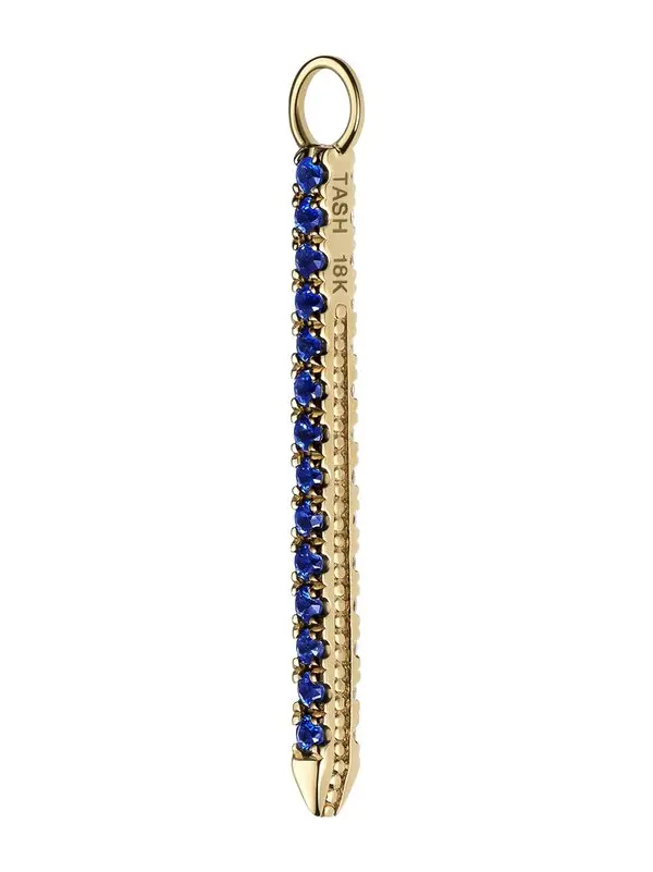 MARIA TASH Diamond And Sapphire Eternity Bar Charm - Gold