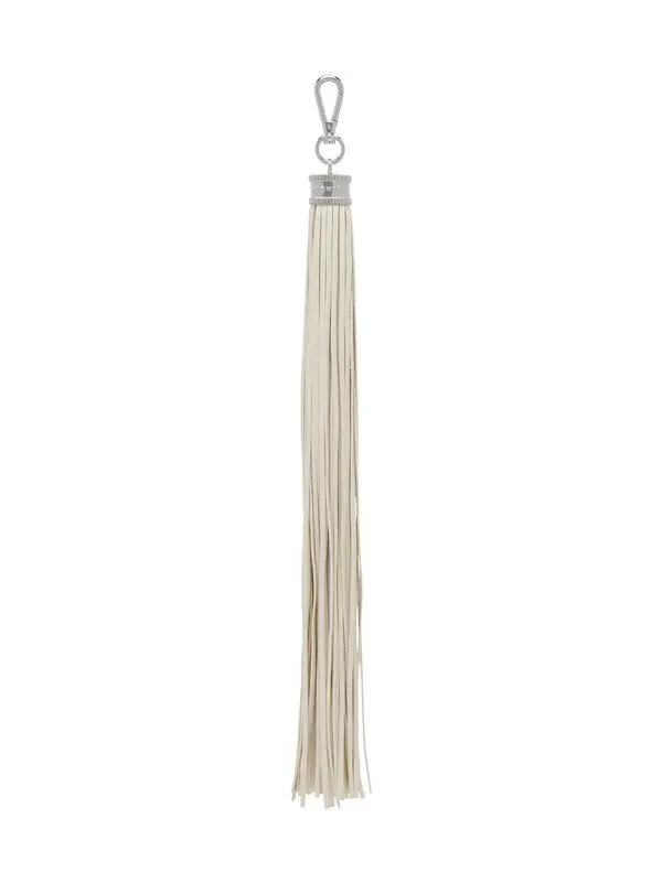 Alexander McQueen Leather Tassel Charm - Nude