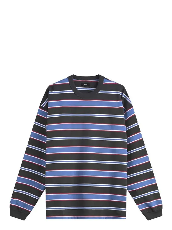 BEAMS Border Stripe Loose Long Sleeve T-shirt - Black