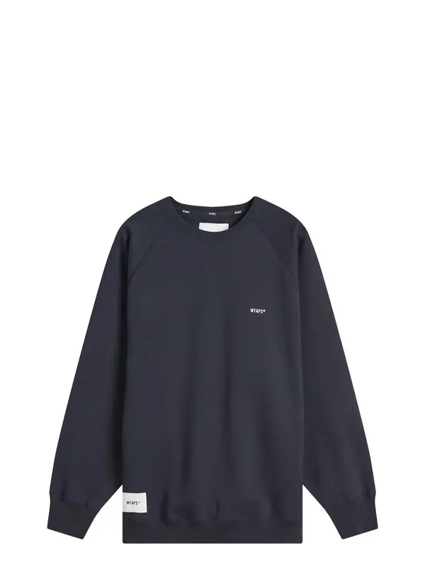 WTAPS Sign Logo Fleece Sweatshirt - Navy