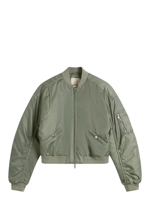 STEL Nylon Bomber Jacket - Thyme