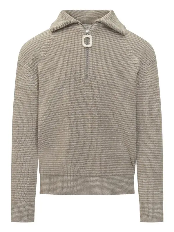 JW Anderson Light Zip Sweater - Beige