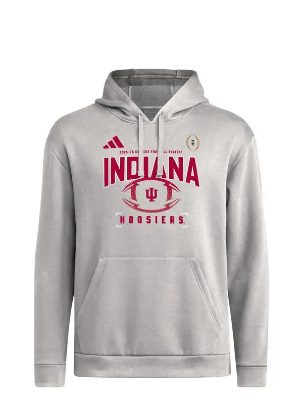 Adidas Indiana Hoosiers College Football Playoff Fleece Hoodie - Medium Grey Heather / Ncaa-ind-7in
