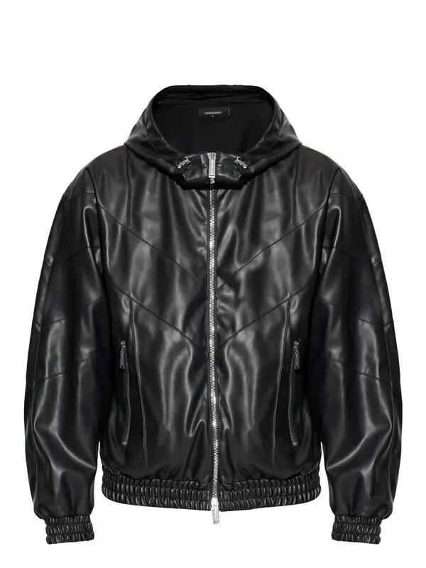 Dsquared2 Eco Leather Jacket - Black