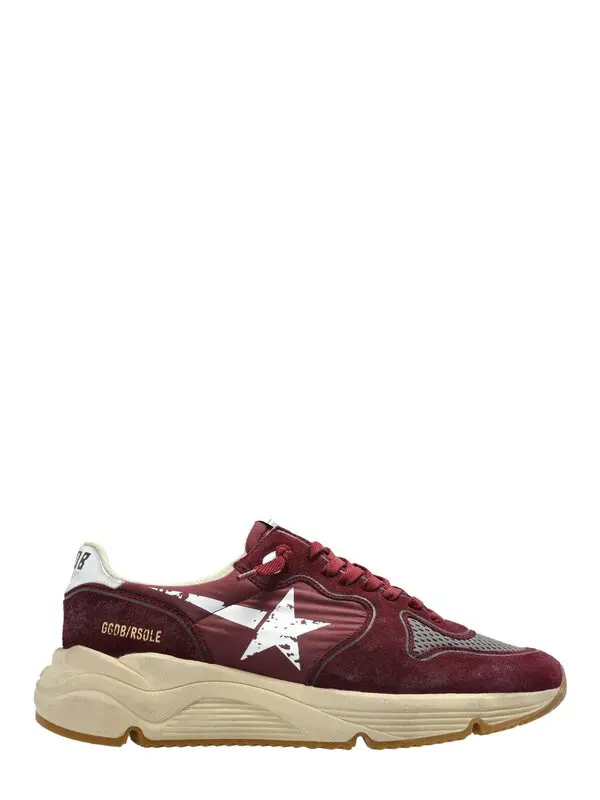 Golden Goose Running Sole Sports Shoes - Burgundy