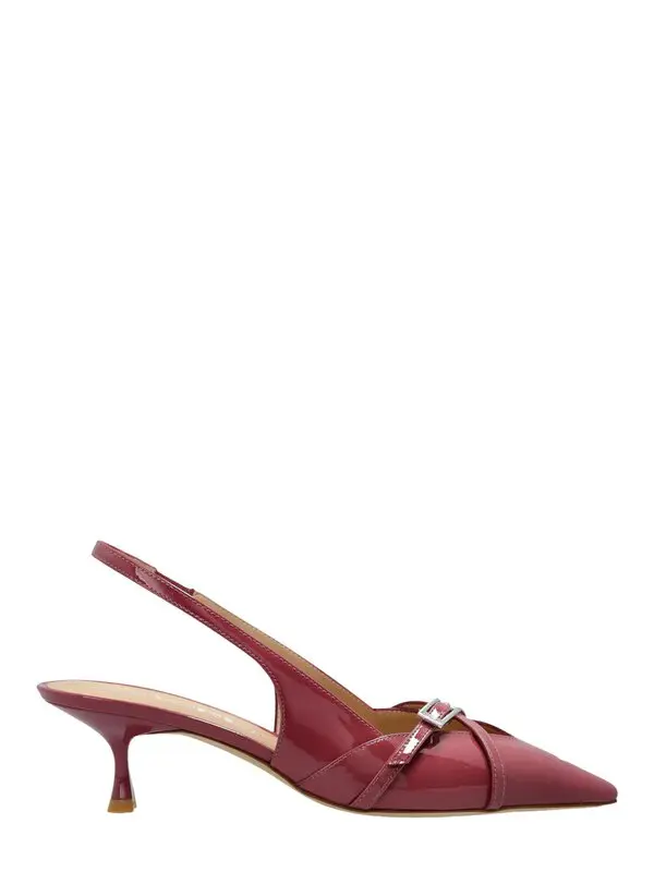 STUART WEITZMAN Georgie Heeled Slingbacks - Red